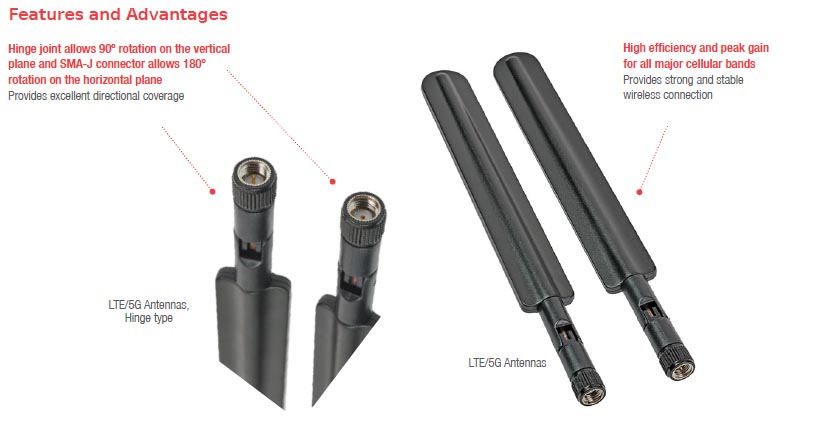 LTE / 5G Cellular External Antennas from Molex